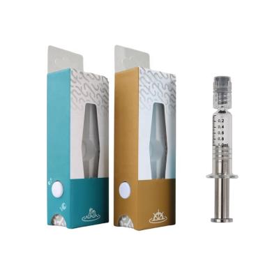 China Standard or Long Shape Luer Lock Glass Syringe with Metal Plunger for sale