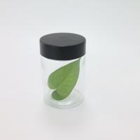 China Transparent Childproof Glass Jars with Screw Lids for Airtight Weed Storage for sale