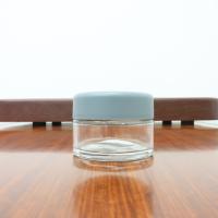 China Transparent Childproof Glass Jars with Screw Lids for Airtight Weed Storage for sale
