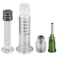 China CBD Oil Glass Syringe Luer Lock THC Oil Syringe 1ml Empty Luer Cap Glass Syringe for sale