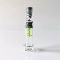 China CBD Oil Glass Syringe Luer Lock THC Oil Syringe 1ml Empty Luer Cap Glass Syringe for sale