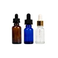 China Tamper Evident Cap Glass Dropper Bottle for THC Oil Amber Blue Black Child Resistant Glass Bottle with Dropper for sale