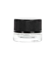 China White Concentrate Glass Jar with CR Screw Cap Clear Blach Custom Wax Jar Dab Jar Packaging for sale
