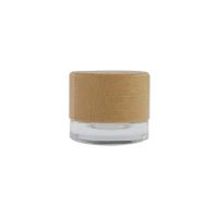 China Essential Oil Screw Cap Dab Jar Child Resistant Bamboo Lid Jar 3ml 5ml for sale