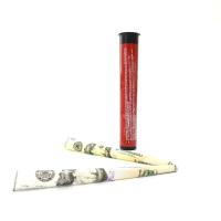 China Green Black Custom Color Pop Top Tubes For Prerolls Custom Printed Joint Plastic Tubes for Cigarette for sale
