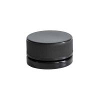 China 9ml Child Resistant Concentrate Glass Jars Thick Wall Small Black Jar with Black Cap for sale