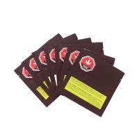 China Customizable Matte Black Childproof Mylar Pouches with Clear Window for sale