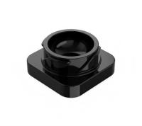 China 5mL Cube Black Concentrate Container Child Resistant Concentrate Glass Jar for sale