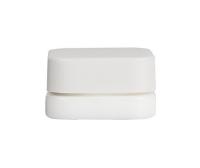 China 5mL Cube White Glass Concentrate Container Jar with Child Resistant Cap for sale