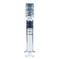 China 0.5ml Luer Slip Luer Lock Borosilicate Glass Syringes for CBD Oil for sale