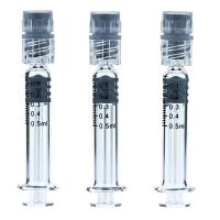 China 0.5ml Luer Slip Luer Lock Borosilicate Glass Syringes for CBD Oil for sale