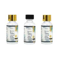 China 1oz 30ml Smell Leak Proof Airtight clear Round boston Glass Bottle with Black Screw Lid for Essential Oil Liquid Medicine Liquid for sale
