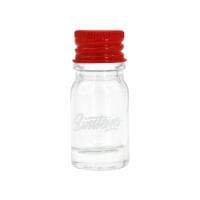 China Custom Logo Medicine Concentrate Oil 5mL Glass Bottle Jar with Red Metal Lid for sale