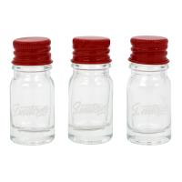 China Leakfree Mini Clear Glass Bottle with Metal Lid for Liquid Oil Cosmetics for sale