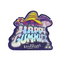 China Custom Printed Shape Die-Cut Mylar Bag 3.5 Grams for sale