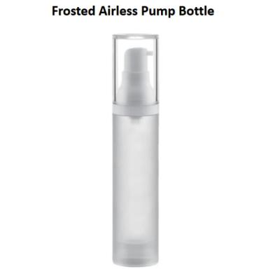 China PP Frosted Airless Pump Bottle 15g 30g 50g for Cream Foundation Vacuum Packaging for sale