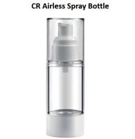 China CR 30ml Airless Pump Spray Bottle PP UV Spray Heat Transfer Custom for sale