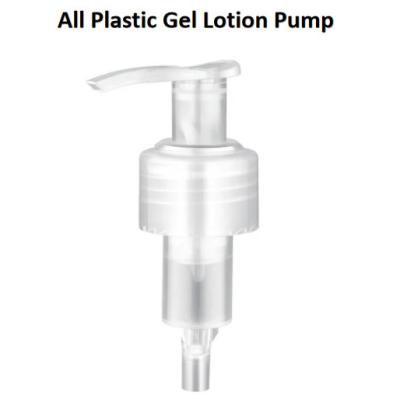 China All Plastic Gel Lotion Pump 24/410 28/410 2.3ml Output No Leaking Cosmetic Dispenser for sale