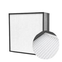 China Glassfiber HEPA & ULPA Filters Deep Pleated HEPA Filter  Aluminum Or Galvanized Frame for sale