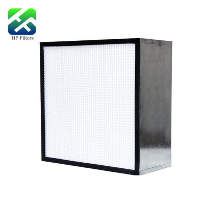 China Glassfiber HEPA & ULPA Filters Deep Pleated HEPA Filter  Aluminum Or Galvanized Frame for sale