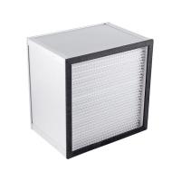 China Glassfiber HEPA & ULPA Filters Deep Pleated HEPA Filter  Aluminum Or Galvanized Frame for sale