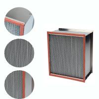 China H13 Stainless Steel Or Galvanized Frame High Temp Air Filters For Temperature Up To 250ºC for sale