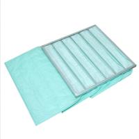 China High Dust Holding Capacity HVAC Bag Air Filters  F6 Pocket Filter OEM ODM Service for sale