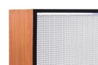 China High Efficiency H13 H14 Air Conditioning Hepa Filter Wood Frame Deep Pleat for sale