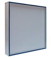 China Aluminum Frame Paper Partition Mini Pleated HEPA Filter High Efficiency for sale