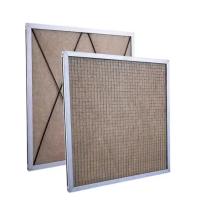 China Fiberglass High Temperature Resistance Panel Air Filters For Industrial Ventilation for sale