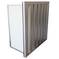 China Polypropylene And Fiberglass Material H13 H14 V-bank HEPA Air Filter for sale