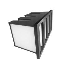 China High Efficiency W V-Shaped Fiberglass Air Purifier Hepa Compact air Filter for sale