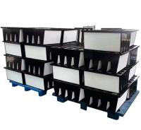 China V Cell Medium Efficiency F7 Plastic Frame Mini-Pleated Compact 4 V Bank Air Filter for sale
