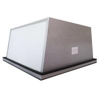 China H13 H14 Mini Pleat Reusable Air Filter Flanged Type Compact V-Bank Galvanized for sale