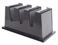 China Compact Air Filters For HVAC Systems , Carbon Fiberglass Filter V Bank Hepa Filters for sale