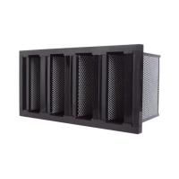 China Compact Air Filters For HVAC Systems , Carbon Fiberglass Filter V Bank Hepa Filters for sale