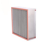 China Fiberglass H13 H14 High Temp Air Filters For Temperature Resistant Environment for sale