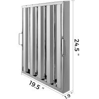 China Stainless Steel Hood Filter With 4 Grooves Range Hood Filter For Commercial Kitchen for sale