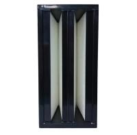 China Industrial MERV 11 and MERV 14 Air Filter Element V-Bank Dust Filter for sale