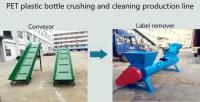 China 100kg/H PET Bottle Delabelling Crushing Washing Recycling Line for Plastic Flakes for sale