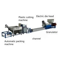 China PP PE ABS Biodegradable Plastic Granules Making Machine with Single Screw Design for sale