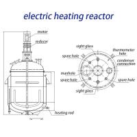 China 100L Jacketed Stainless Steel Chemical Reactor Batch Biodiesel Mixing Tank 1.1kW for sale