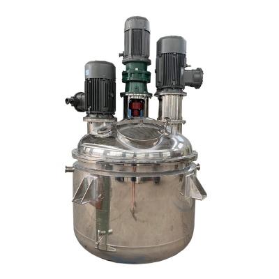 China 0.75kw Multi-function Electric Stirring Stainless Steel Reaction Dispersing Emulsifying Kettle 100-10000L for sale