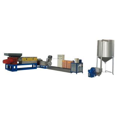 China Screw Material 40Cr Double Stage Plastic Pelletizer Machine for Recycling Waste PP PE for sale