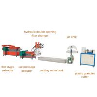 China Motor Driven Waste HDPE Plastic Recycling Pelletizing Machine Granules PP PE for sale