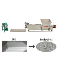 China 22kW Plastic EPE Foam Granules Making Extruder Machine Single Screw for sale