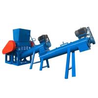 China Motor Driven Waste Plastic Crushing Washing Line Recycling Machine 1500kg/h PP PE Film for sale