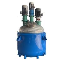 China 100L Acrylic Resin Reactor Triple Jacketed Saponification Urea Production Distillation 304 Stainless Steel for sale