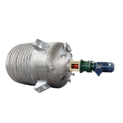 China 10000L Stainless Steel Limpet Coil Reactor Tank Vessel SS304 15kW Mixer for sale