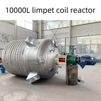 China 10000L Stainless Steel Limpet Coil Reactor Tank Vessel SS304 15kW Mixer for sale